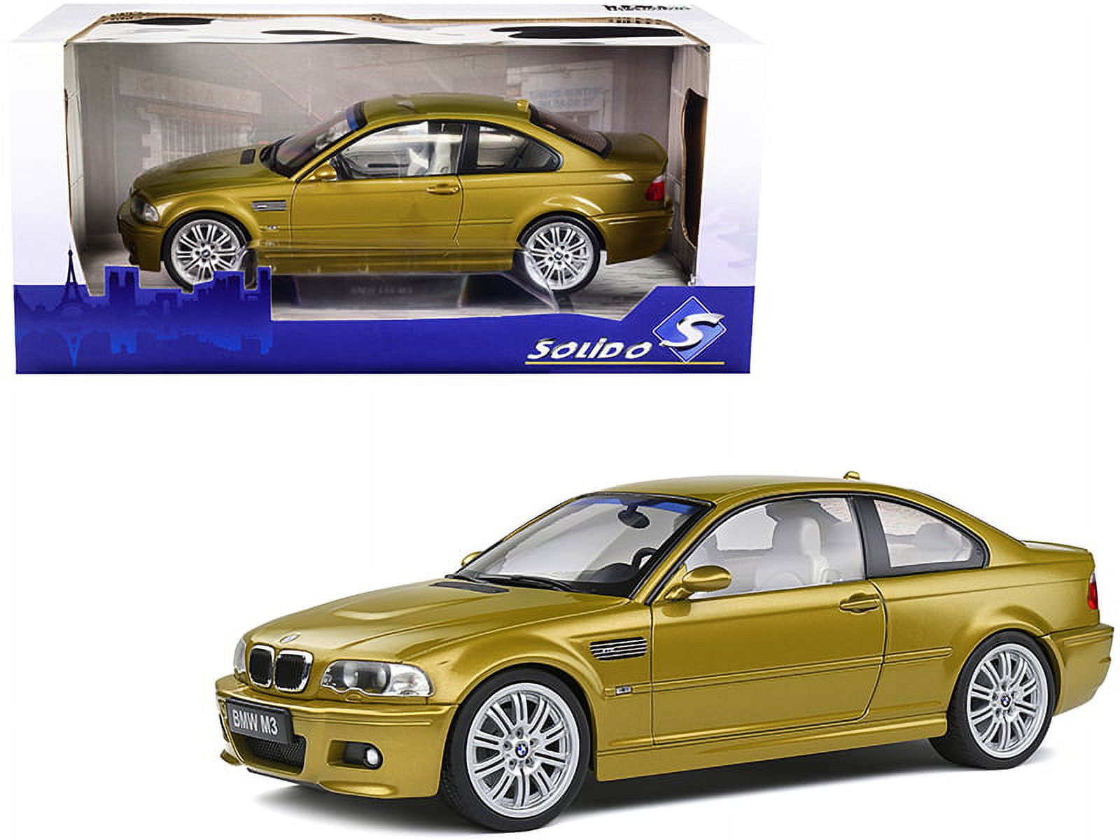 Diecast 2000 BMW E46 M3 Coupe Phoenix Yellow Metallic 1/18 Diecast ...