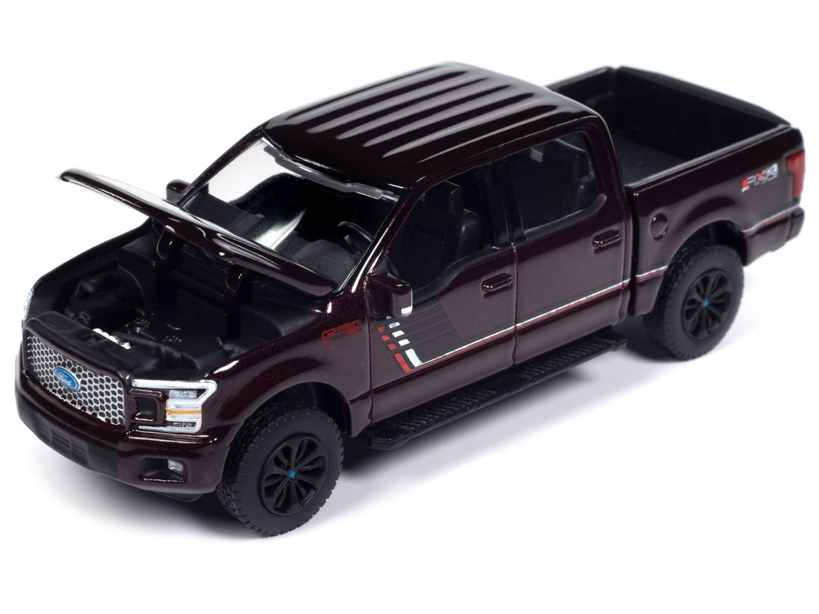 Diecast 2020 Ford F-150 Lariat FX4 Pickup Truck Magma Red Metallic with ...