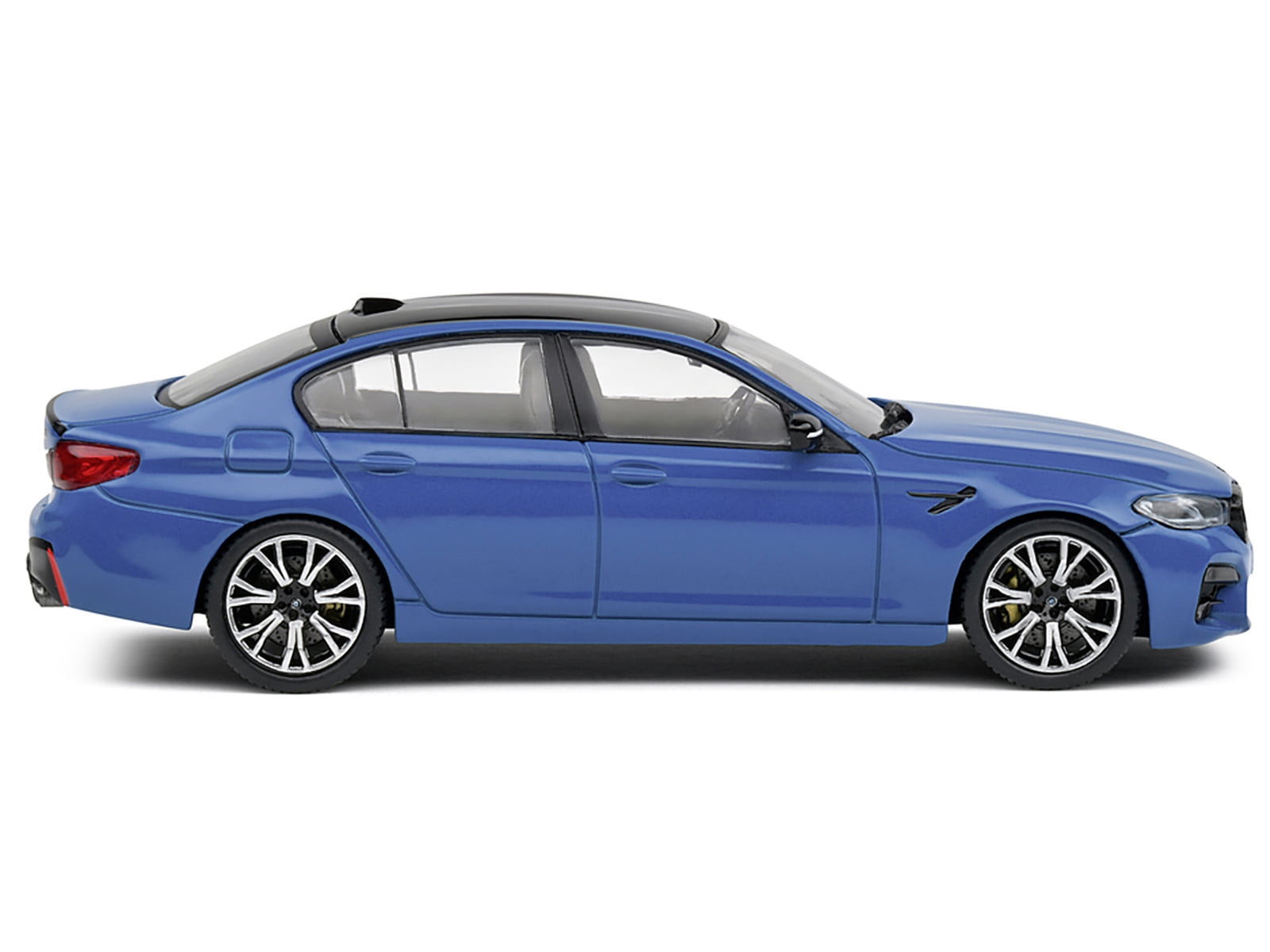 Diecast 2022 BMW M5 (F90) Competition Voodoo Blue with Black Top 1/43 ...