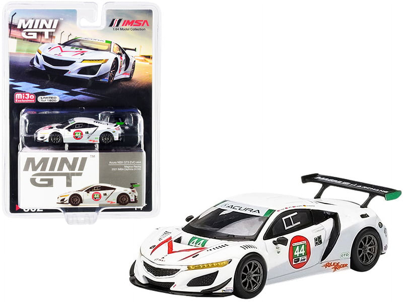 Diecast Acura NSX GT3 EVO #44 "Magnus Racing" IMSA Daytona 24H (2021 ...