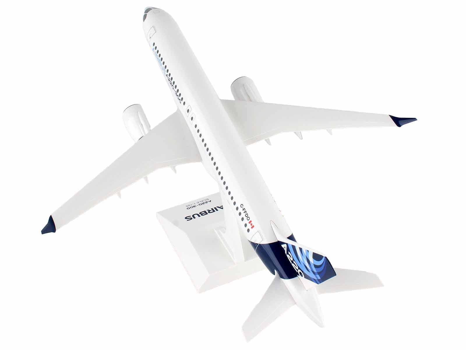 Diecast Airbus A220-300 Commercial Aircraft "Airbus" (C-FFDO) White ...