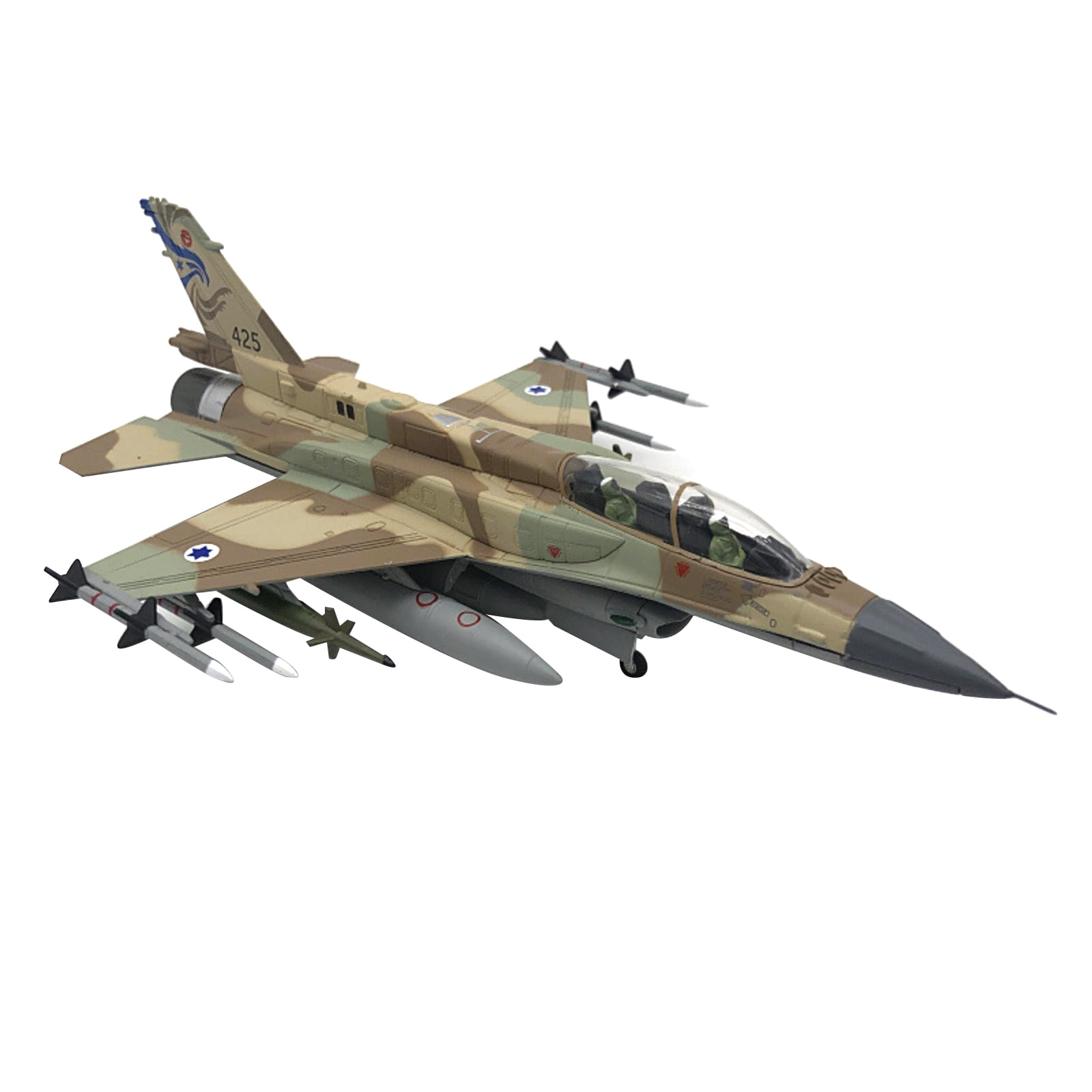 Diecast Alloy F-16I Fighter Jet Model for Birthday Gifts Israeli Air ...