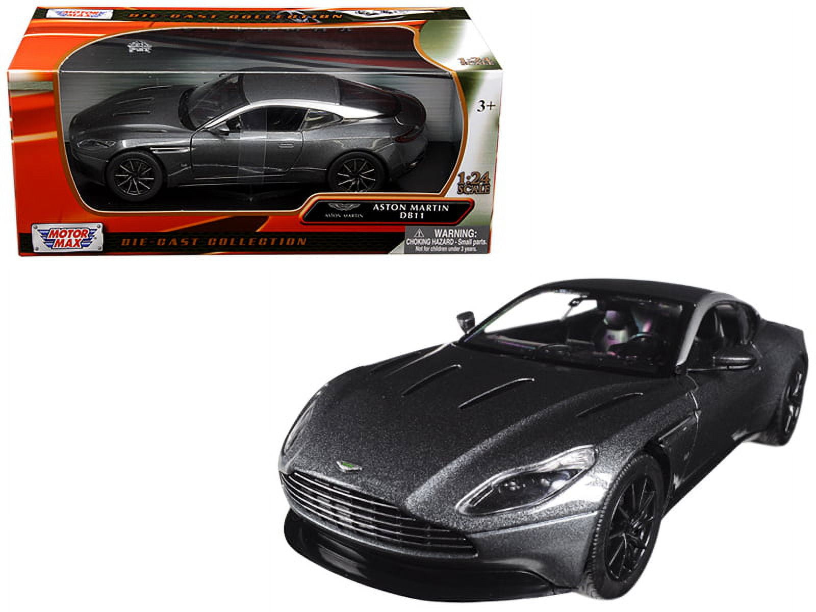 Diecast Aston Martin DB11 Silver 1/24 Diecast Model Car by Motormax ...