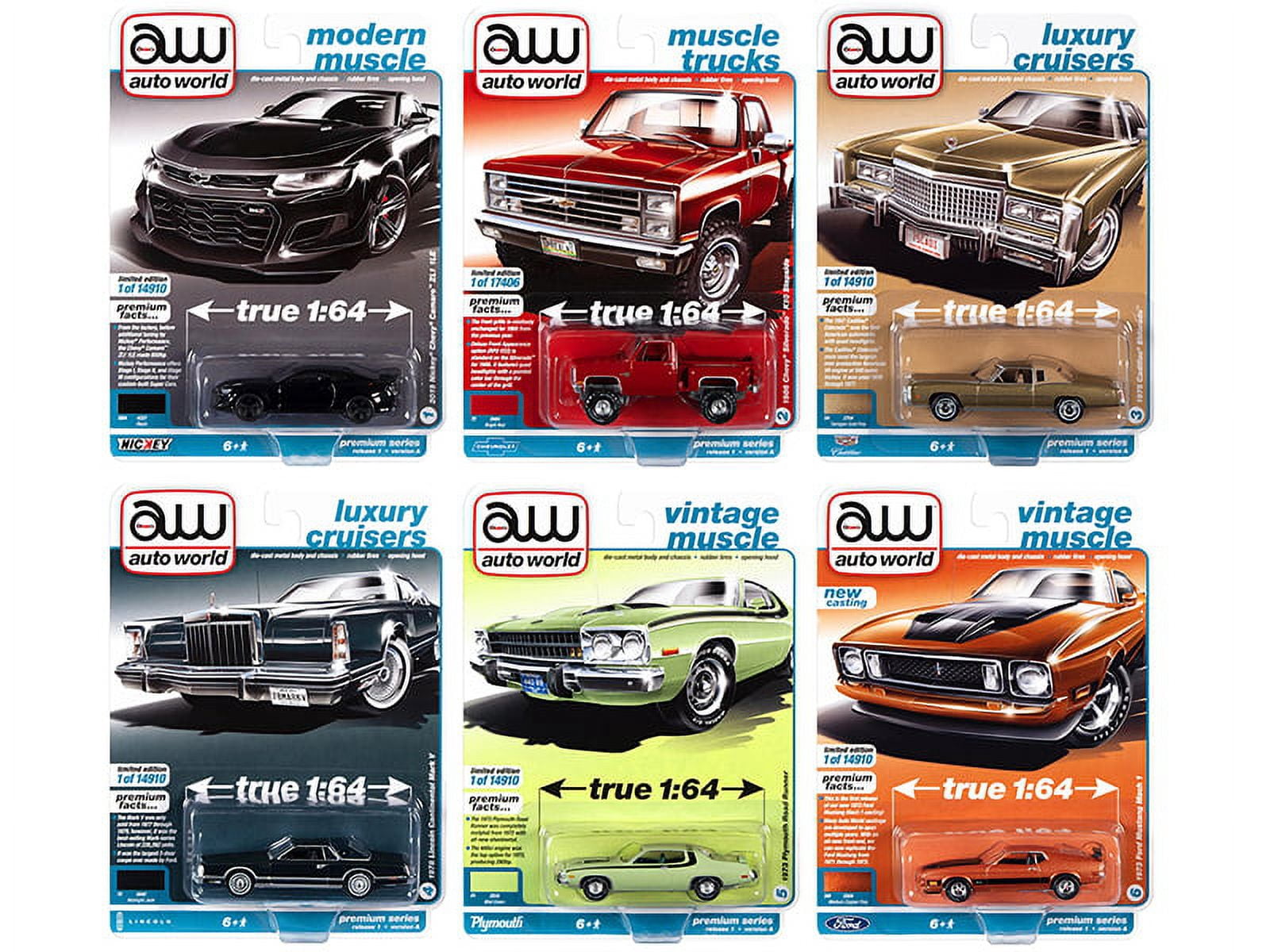 Diecast Auto World Premium 2022 Set A of 6 pieces Release 1 1/64 ...