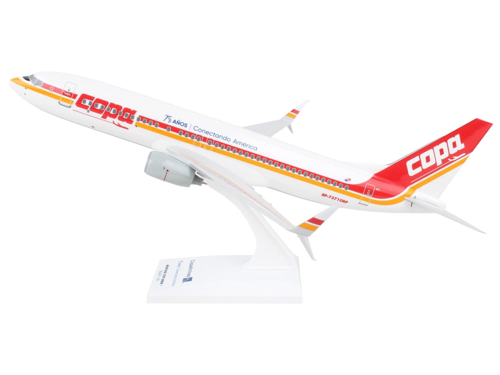 Diecast Boeing 737-800 Commercial Aircraft "Copa Airlines" (HP-7371CMP ...