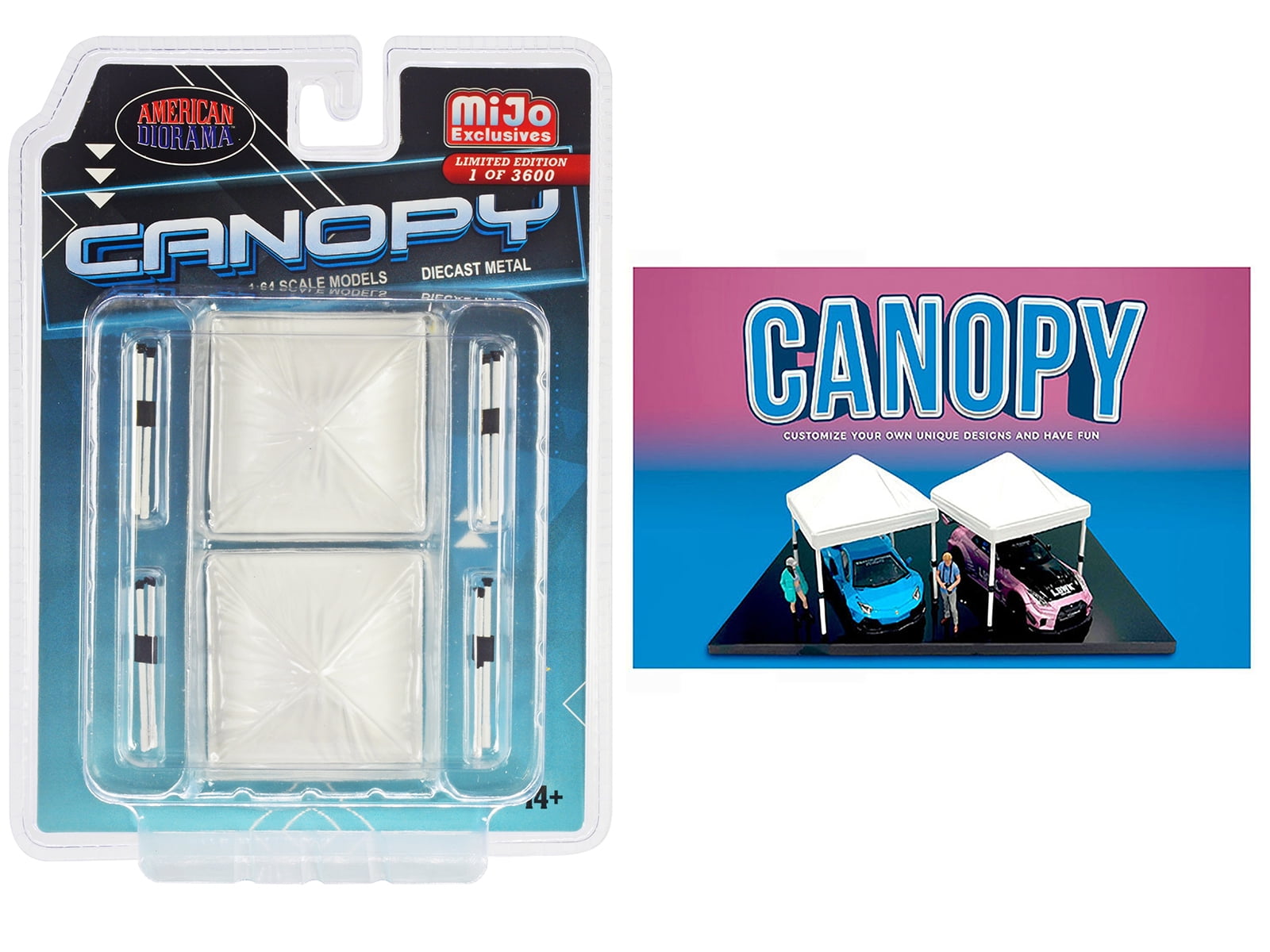 Canopy 2 Piece Set White Limited Edition to 3600 pieces Worldwide 1/64 ...