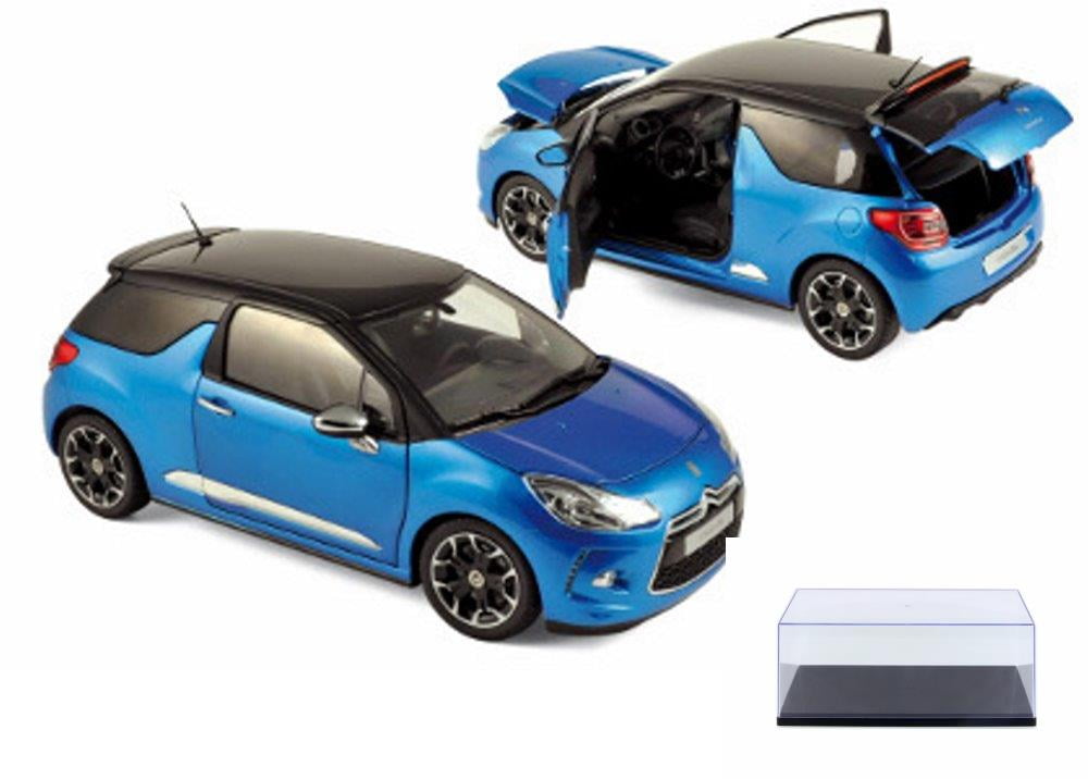 Diecast Car & Display Case Package - 2011 Citroen DS3, Belle Blue ...