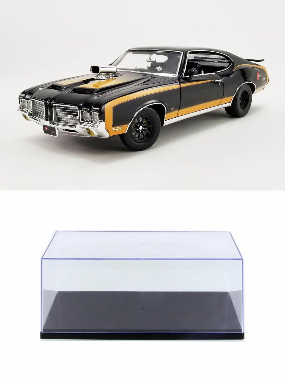 Diecast Car w/Display Case - 1972 Oldsmobile 442 Hurst, Black and Gold ...