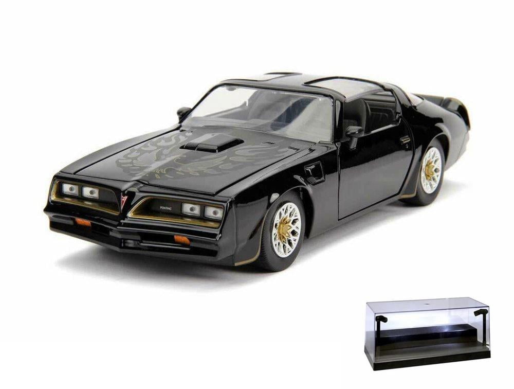 Diecast Car w/Display Case - 1977 Pontiac Firebird T-Top, Black - Jada ...