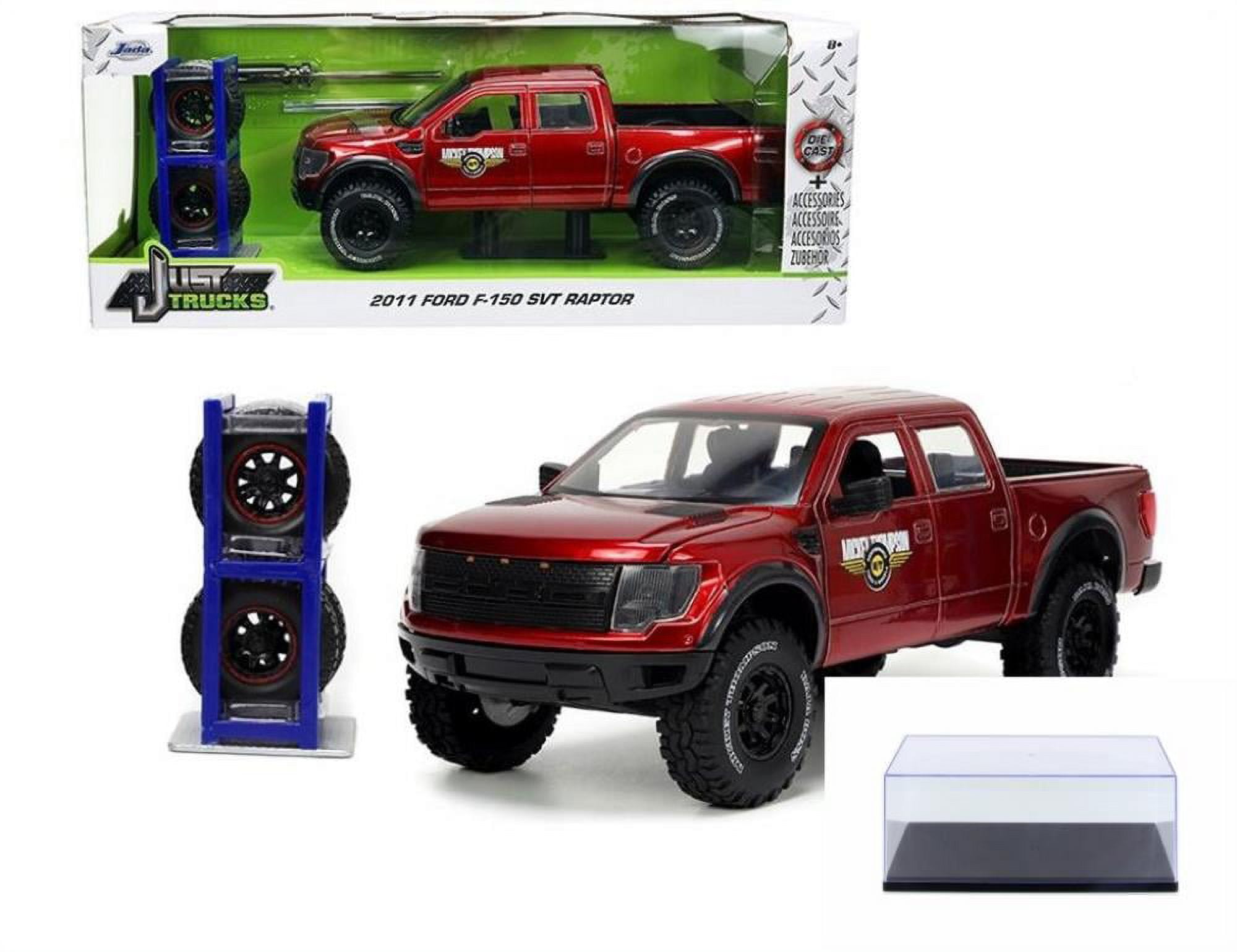 Diecast Car w/Display Case - 2011 Ford F-150 SVT Raptor w/Extra Wheels ...