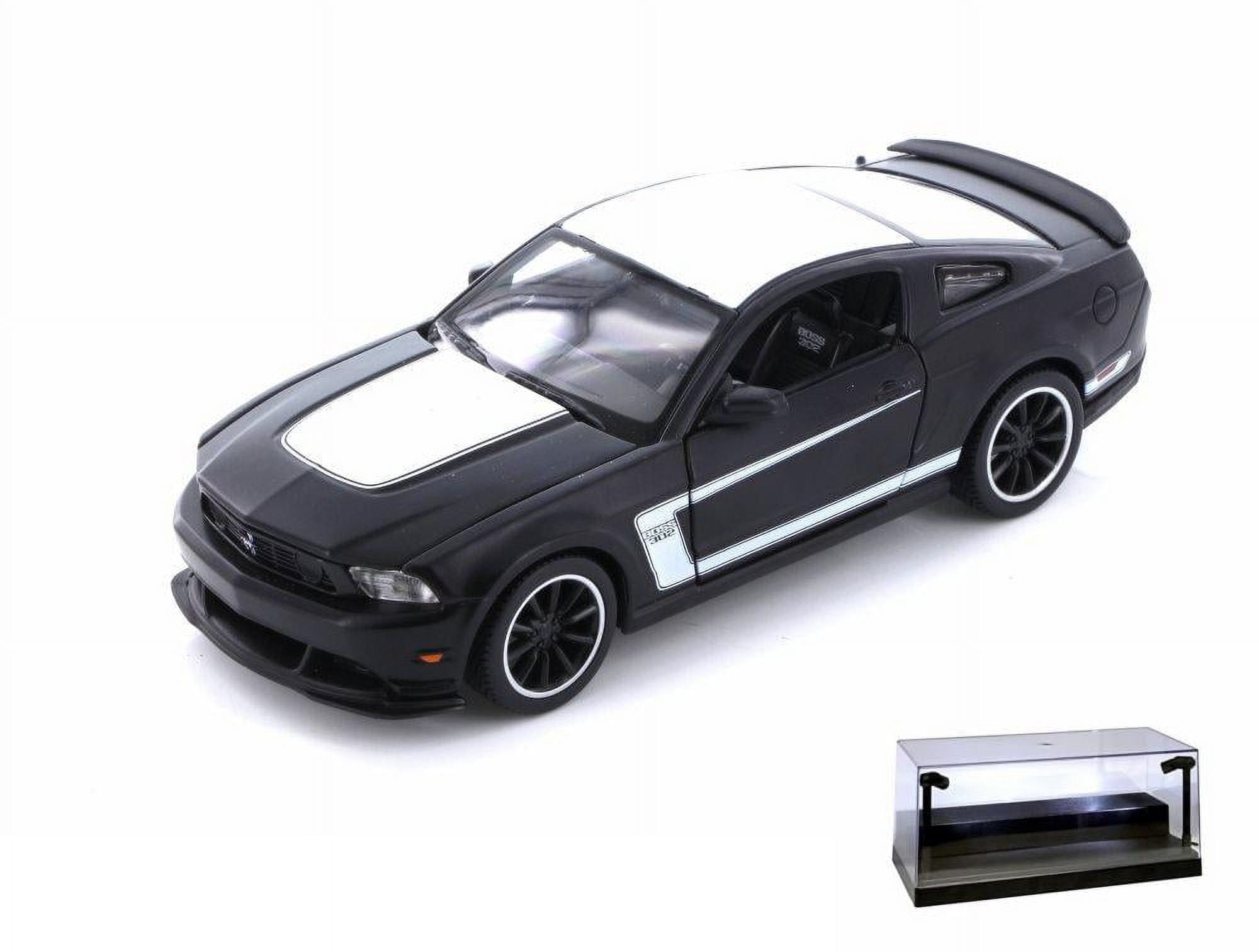 Diecast Car w/Display Case - 2012 Ford Mustang Boss 302 Hard Top, Black ...