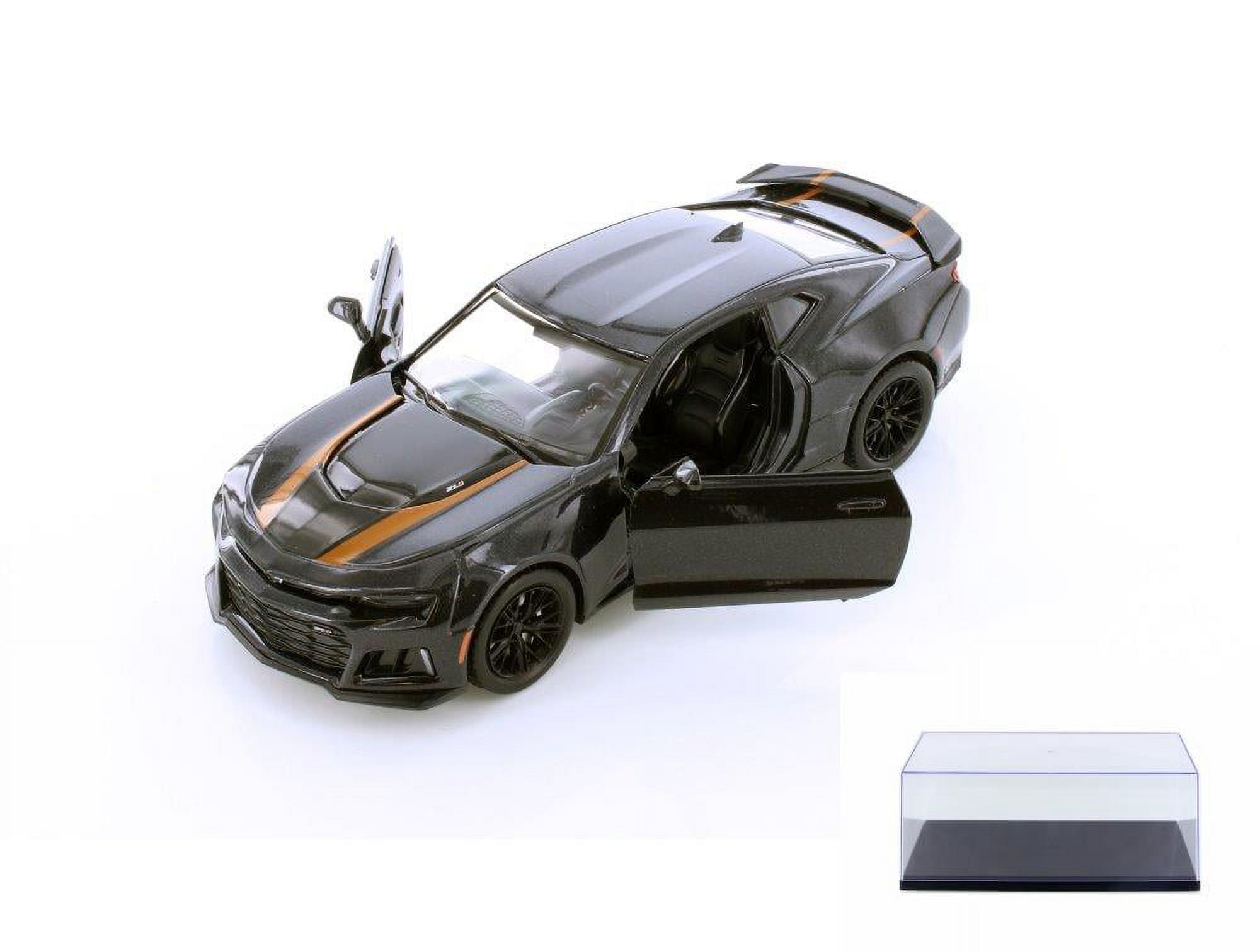 Diecast Car w/Display Case - 2017 Chevy Camaro ZL1, Black - Motor Max ...
