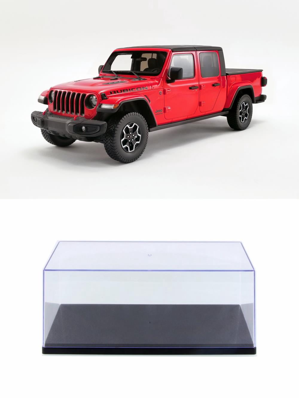 Diecast Car w/Display Case - 2019 Jeep Gladiator Rubicon Pickup Truck ...