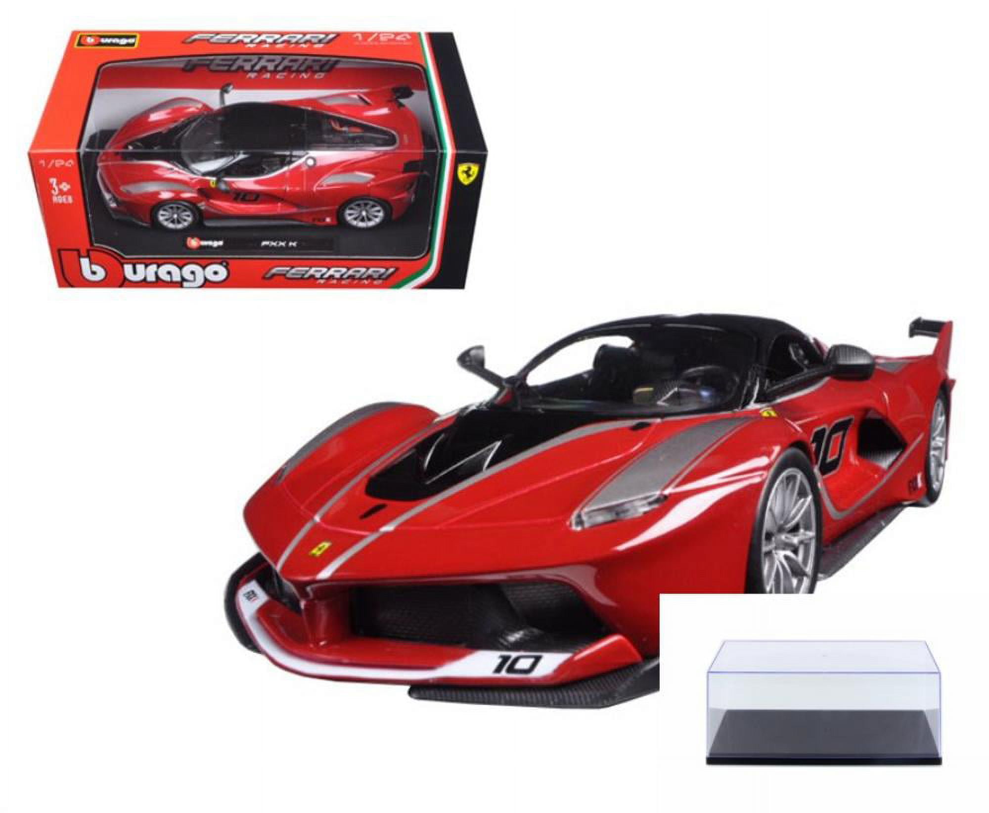 Diecast Car w/Display Case - Ferrari FXX-K #10, Red - Bburago 18 ...