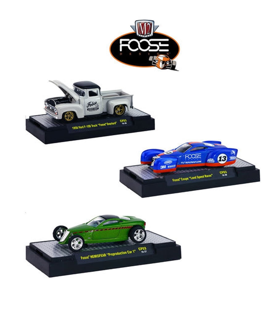 M2 MACHINES 1:64 CHIP FOOSE SERIES 3 ASSORTMENT IN ACRYLIC CASES 3PCS - Walmart.com