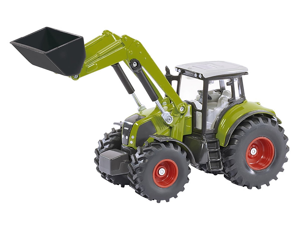 Diecast Claas Axion 850 Tractor with Front Loader Green with Gray Top 1 ...