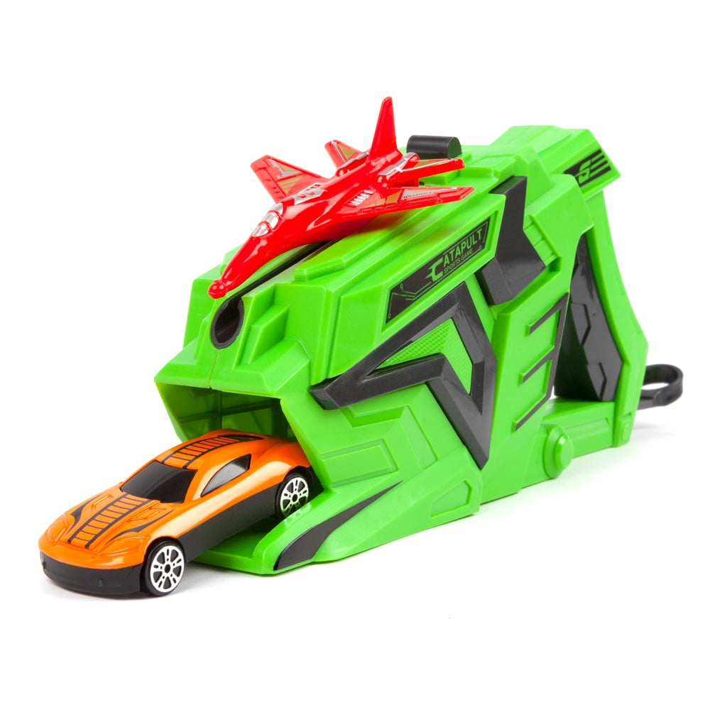 Diecast Cruisers Car & Jet Stunt Launcher - Walmart.com