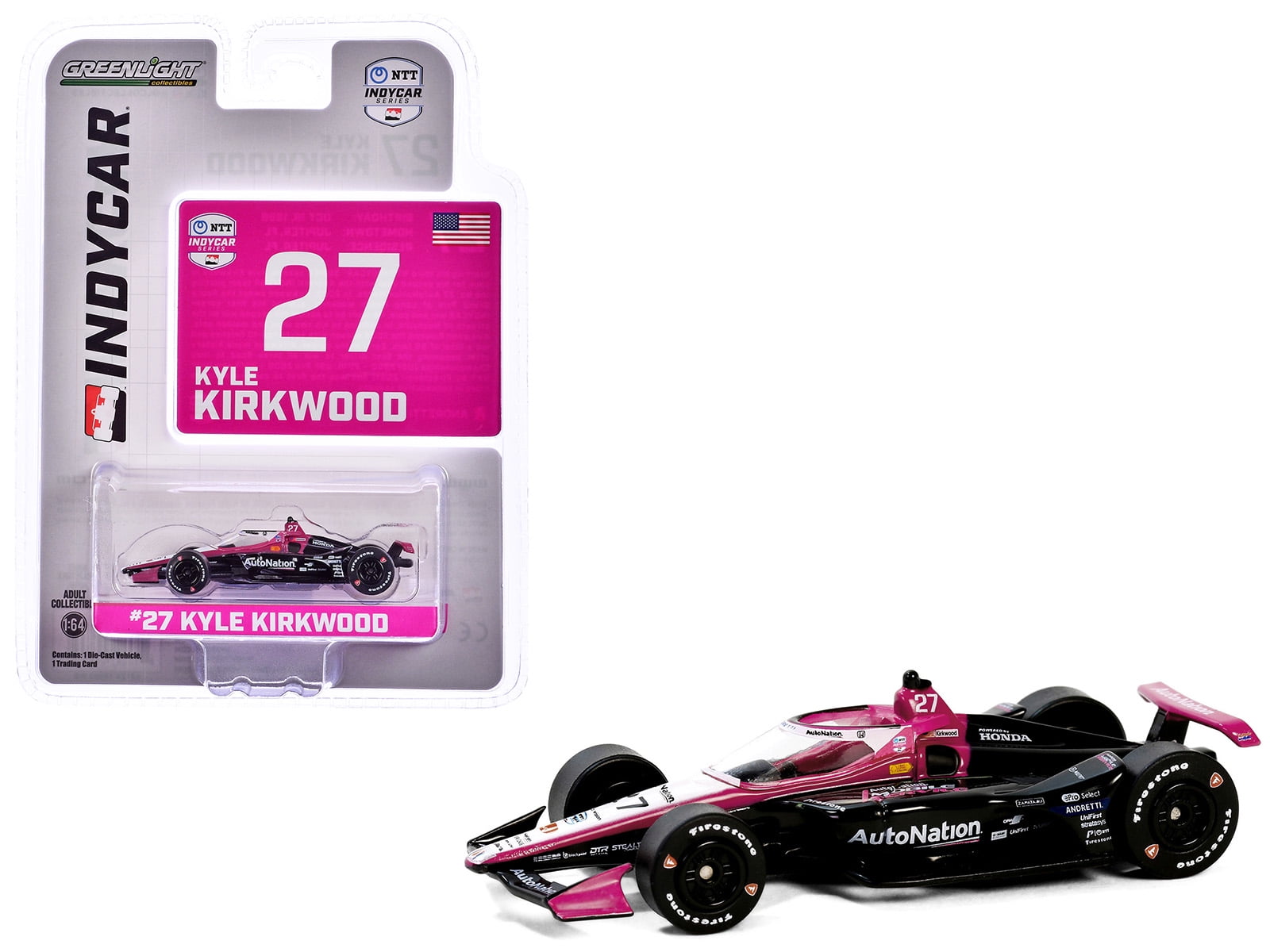 Diecast Dallara IndyCar #27 Kyle Kirkwood "AutoNation" Andretti ...