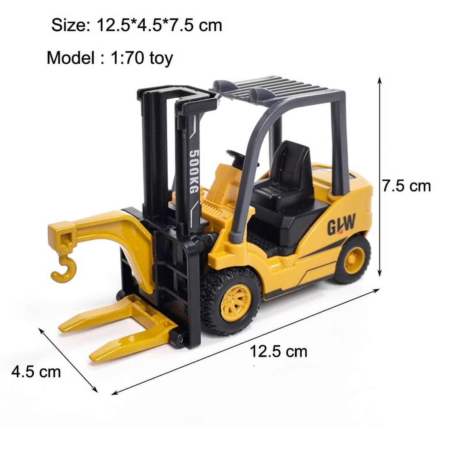 Diecast Excavator Tower Crane Toy Tractor forklift trucks Car Bulldozer ...