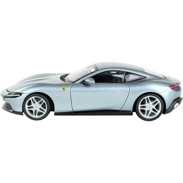 Bburago Ferrari Roma Gray Metallic Race + Play Series 1/24 Diecast Toy ...