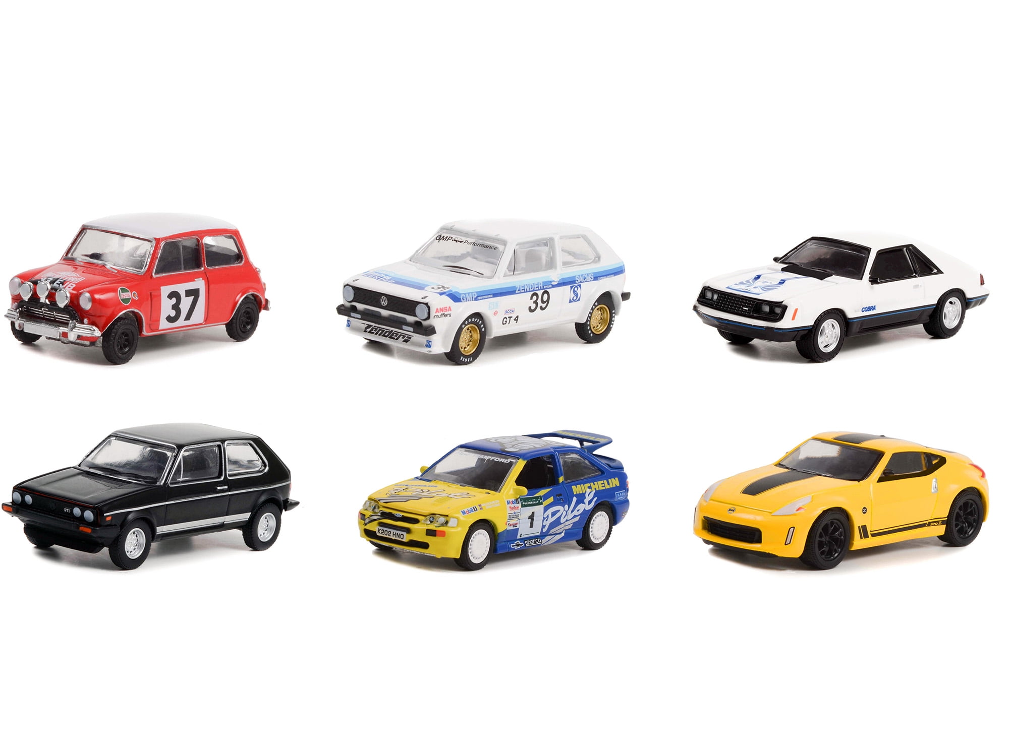 Diecast "Hot Hatches" Set of 6 pieces Series 2 1/64 Diecast Model Cars ...