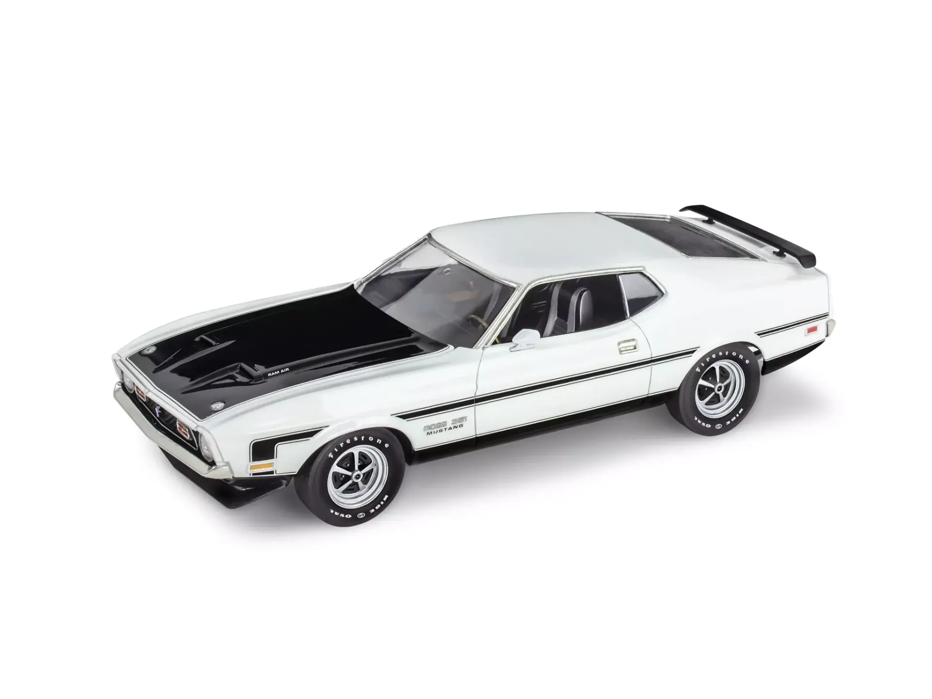 Diecast Level 4 Model Kit 1971 Ford Mustang Boss 351 1/25 Scale Model ...
