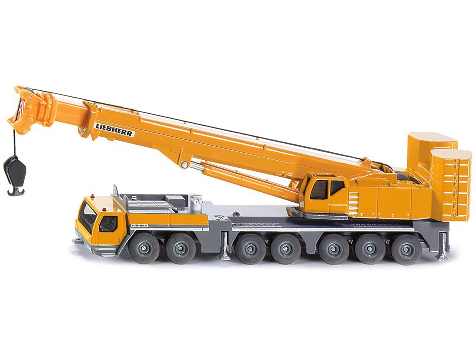 Diecast Liebherr Mobile Crane Yellow 1/87 (HO) Diecast Model by Siku ...