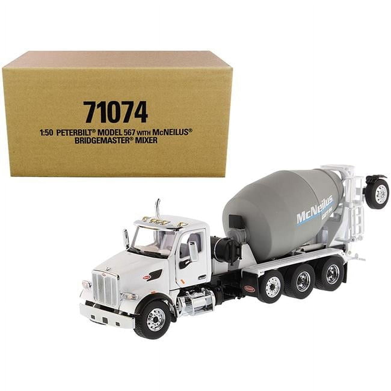 Diecast Masters Peterbilt 567 with McNeilus Bridgemaster Mixer White ...