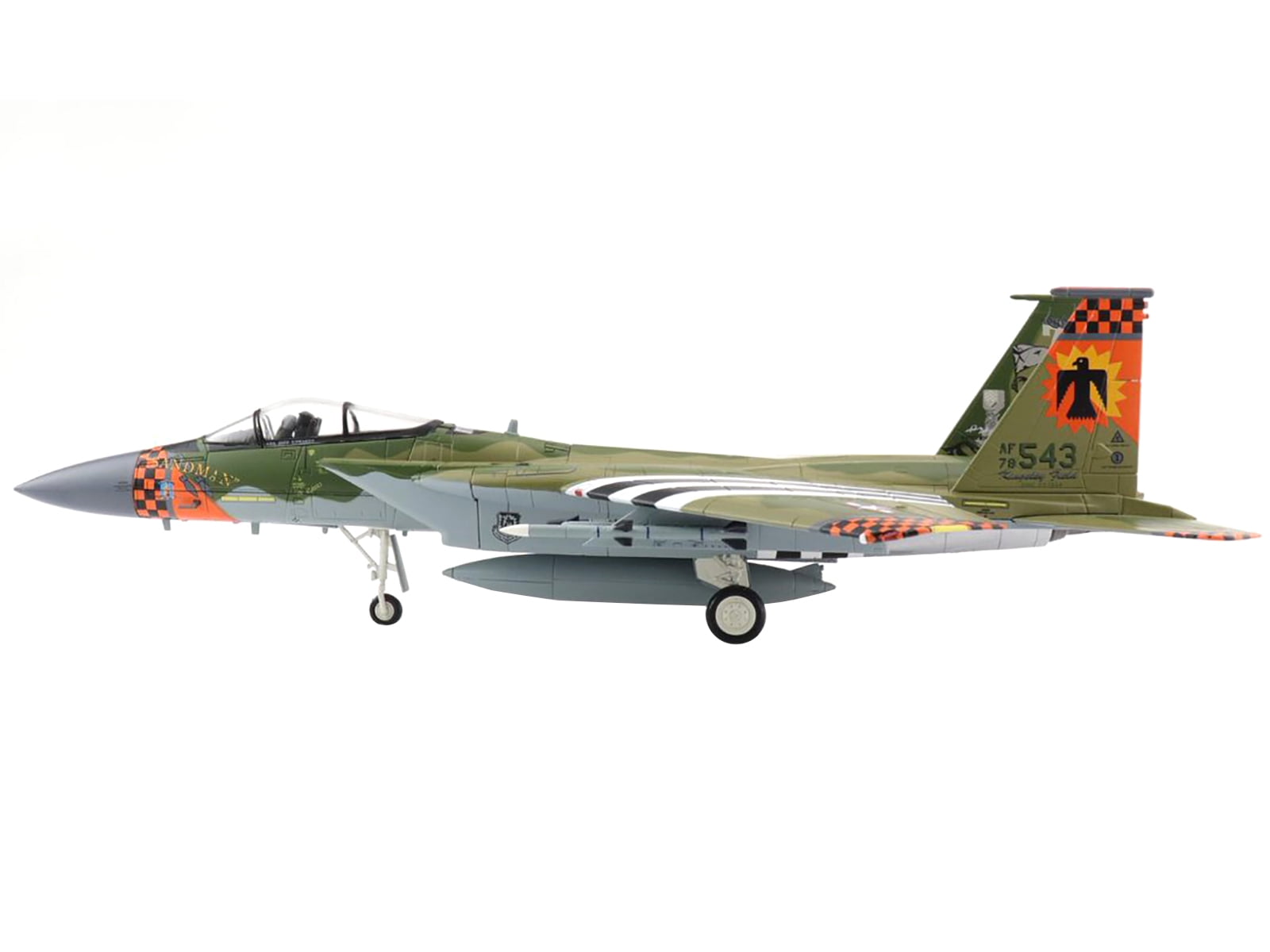 Diecast McDonnell Douglas F-15C Eagle Aircraft "173rd FW 75th ...