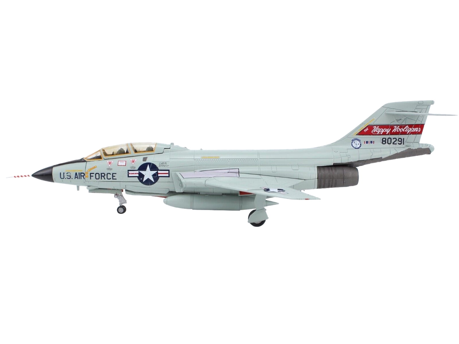 Diecast McDonnell RF-101B Voodoo Aircraft "The Happy Hooligans" (1975 ...