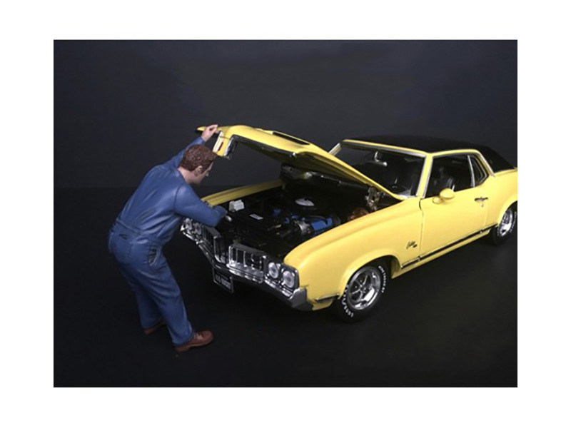 Mechanic Frank Under the Hood Figurine for 1/18 Scale Models by ...