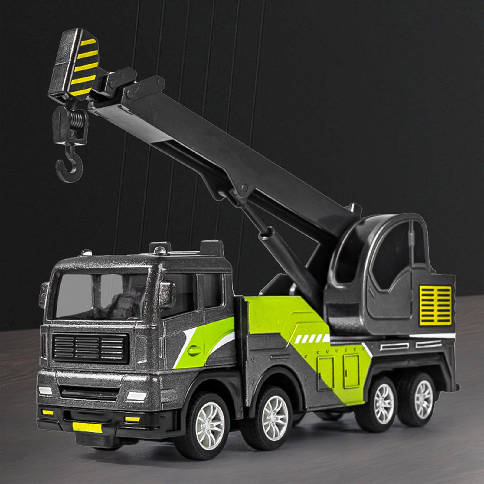 Diecast Metal Cement Truck Toy - Green Construction Vehicle with 360 ...