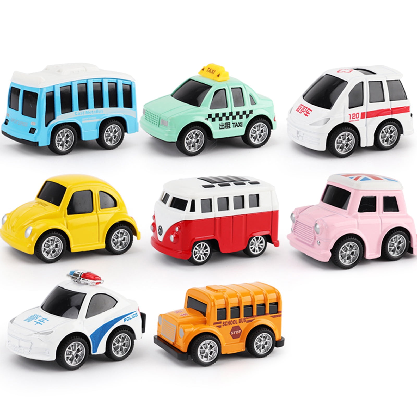 Diecast Model Car Toy Simulation for Car Ambulance Manual Pull Back Toy ...