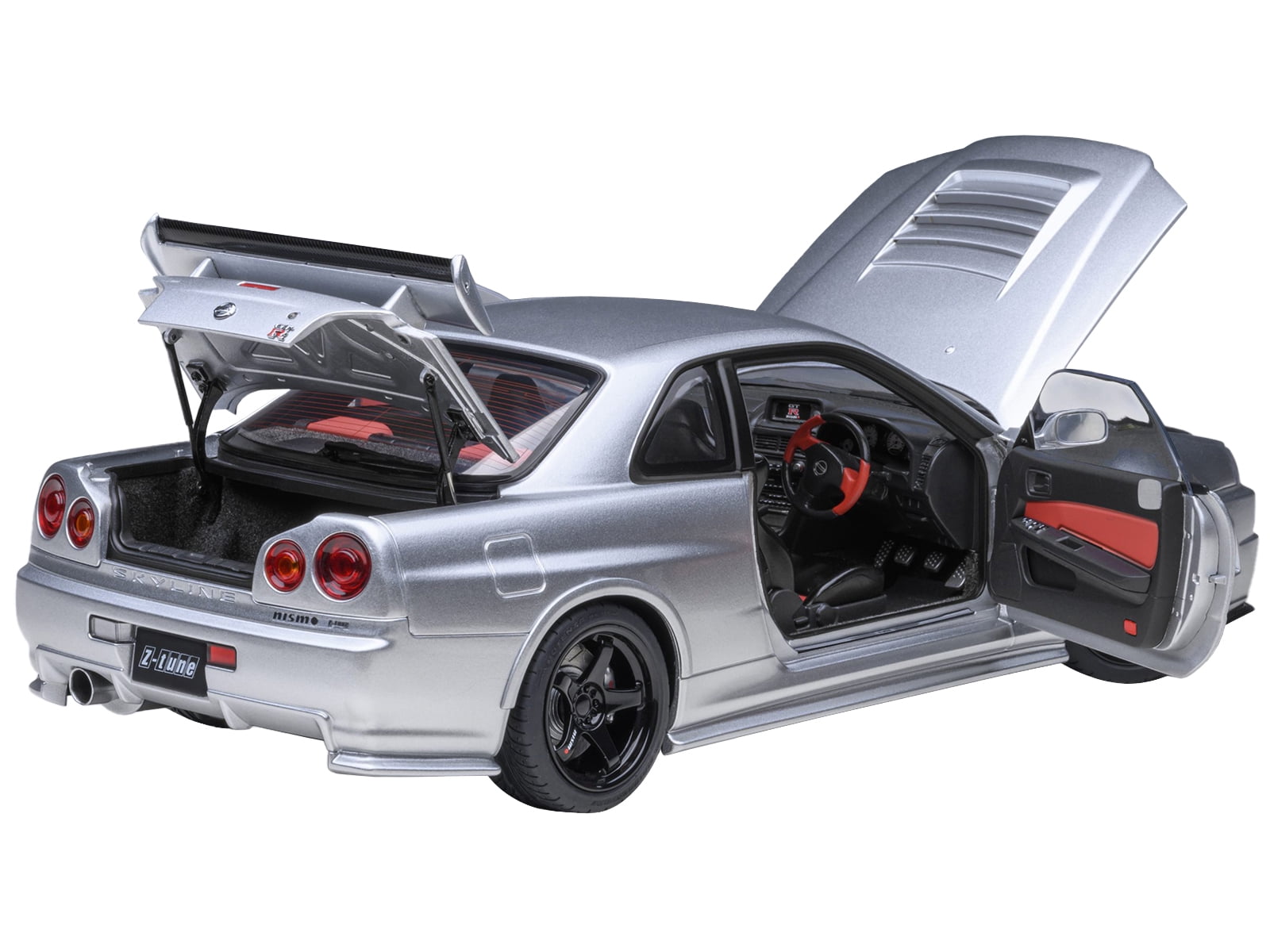 Diecast Nissan Nismo R34 GT-R Z-TUNE RHD (Right Hand Drive) Silver ...