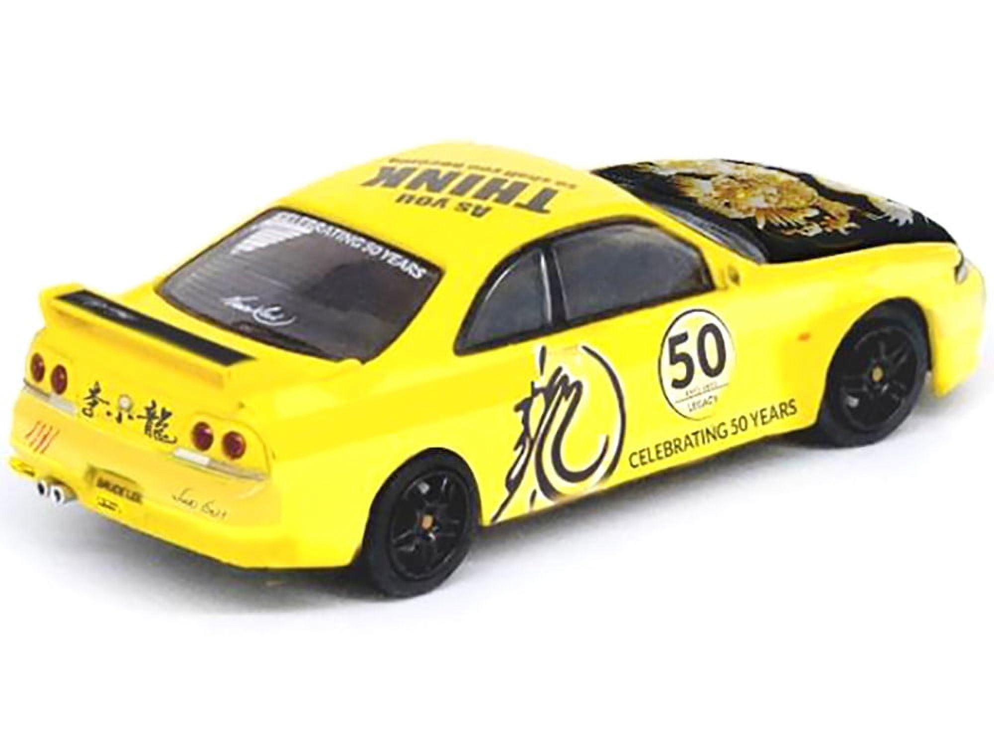 Nissan Skyline GT-R (R33) RHD (Right Hand Drive) Yellow with Black Hood ...