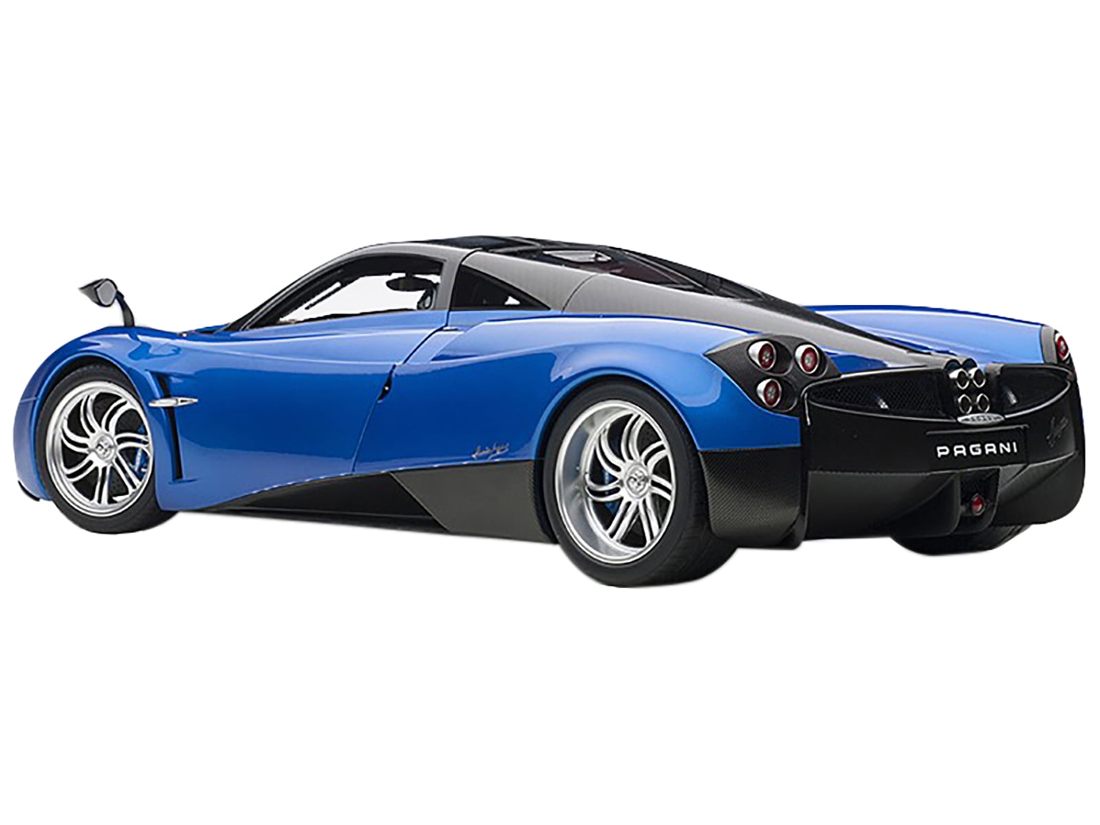 Diecast Pagani Huayra Metallic Blue with Black Top and Silver Wheels 1/ ...