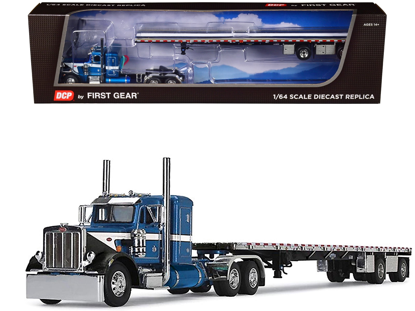 Diecast Peterbilt 359 with 36" Flat Top Sleeper and Wilson Roadbrute 53 ...