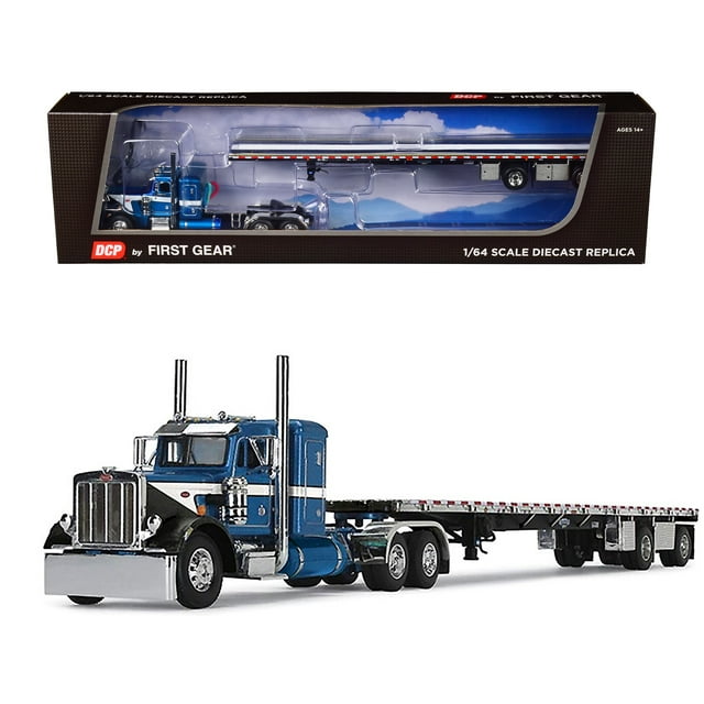 Diecast Peterbilt 359 with 36" Flat Top Sleeper and Wilson Roadbrute 53 ...
