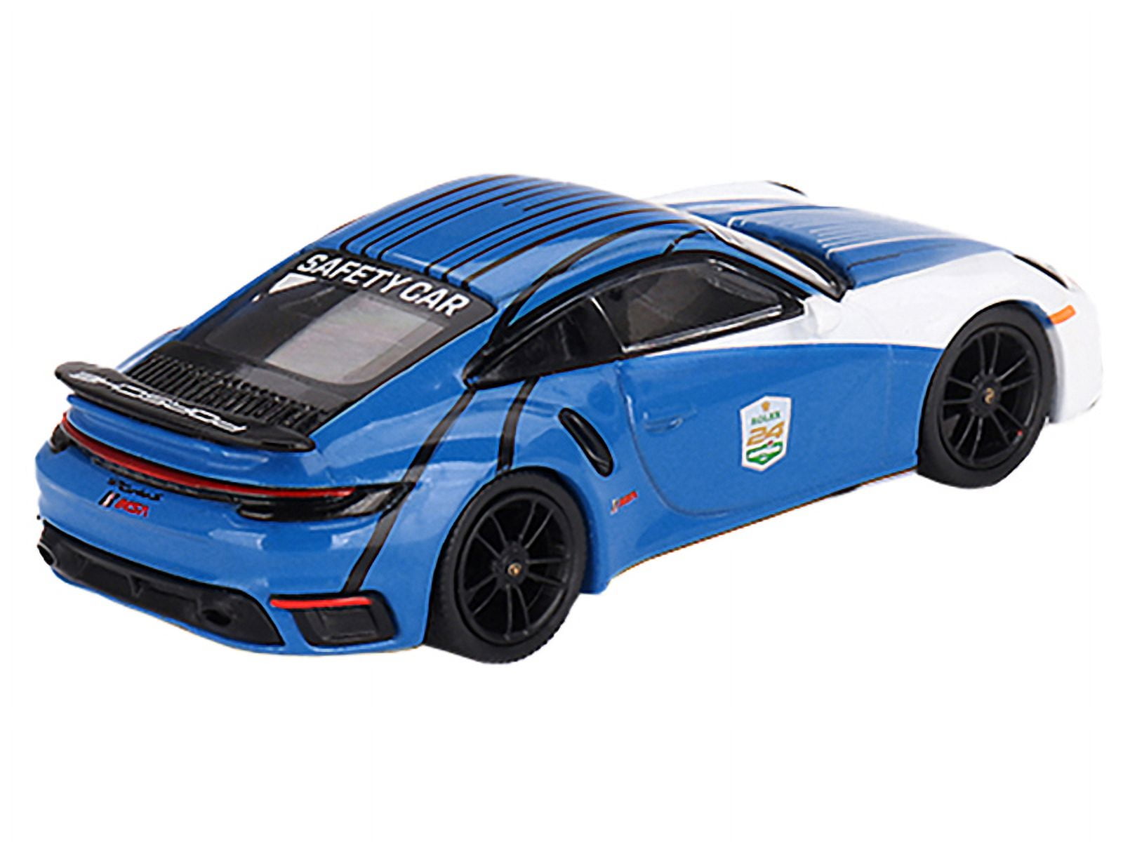 Diecast Porsche 911 Turbo S Blue and White "Safety Car - IMSA 24 Hours ...