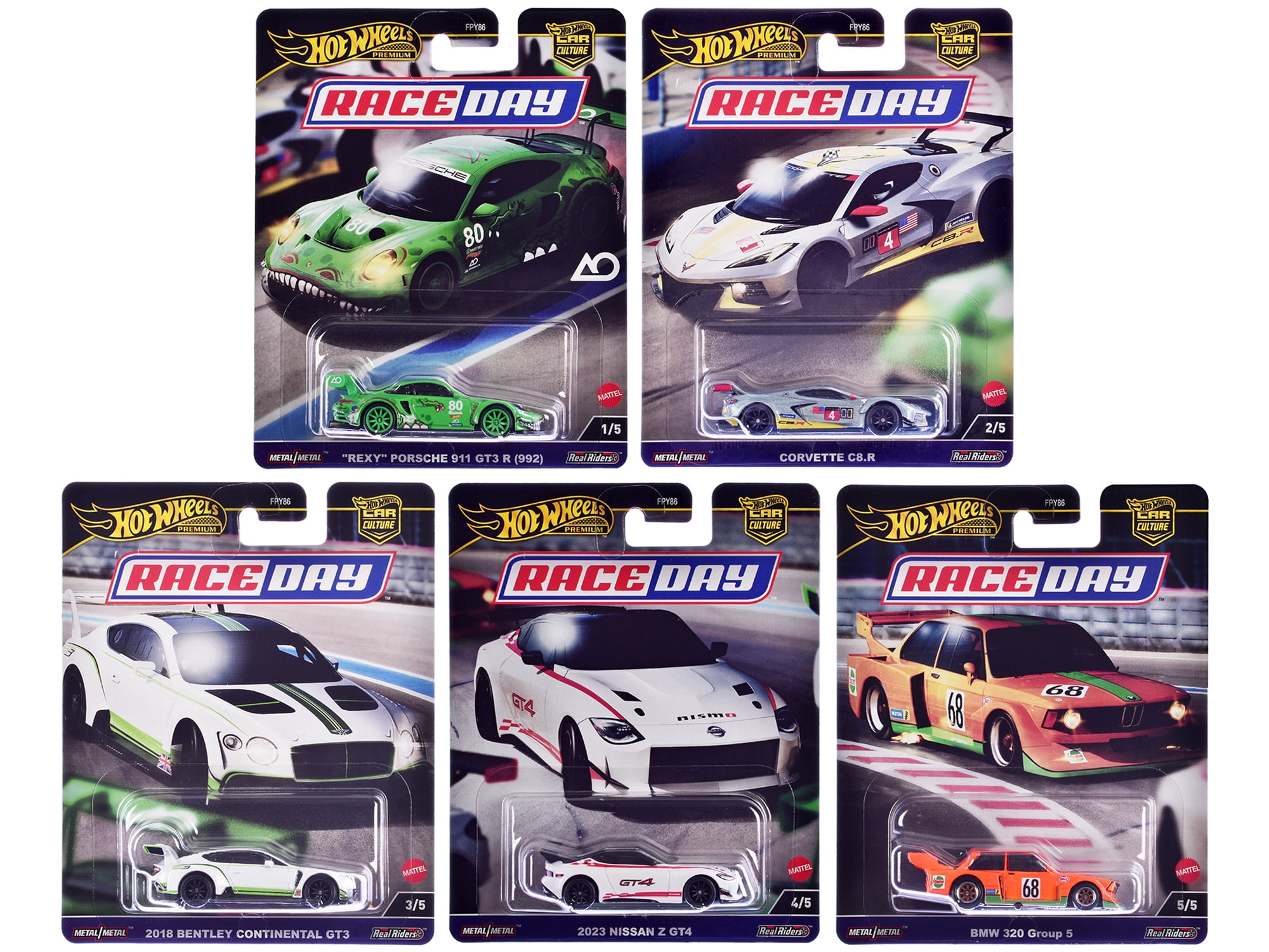 Diecast "Race Day" 5 piece Set "Car Culture" 2024 Series D Diecast ...