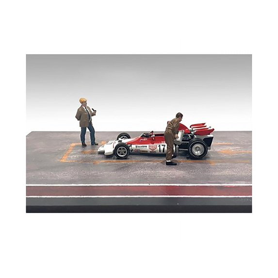 Two Diecast Figures "Race Day" Set 4 for 1/43 Scale Models by American ...