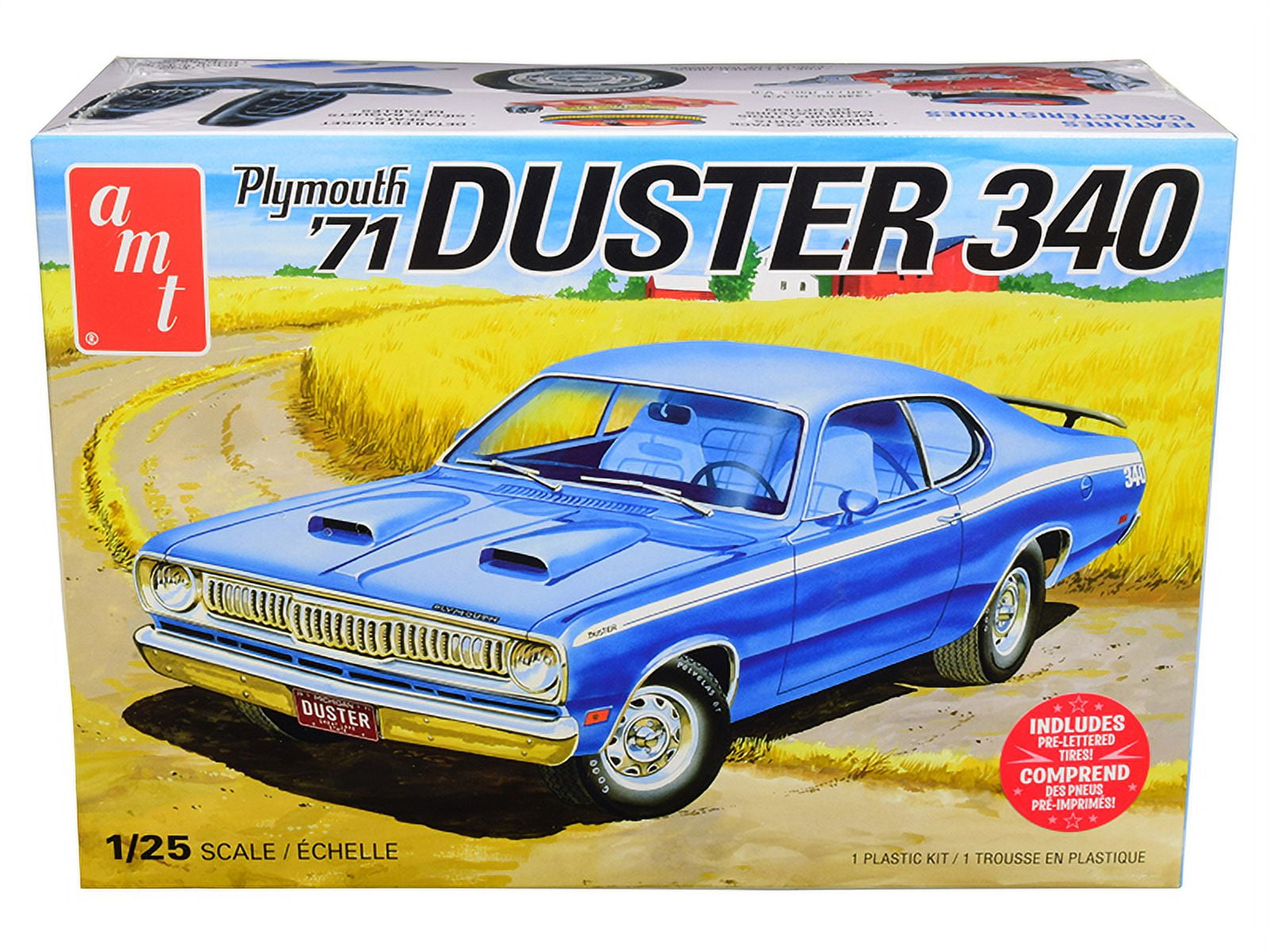 Skill 2 Model Kit 1971 Plymouth Duster 340 1/25 Scale Model by AMT ...