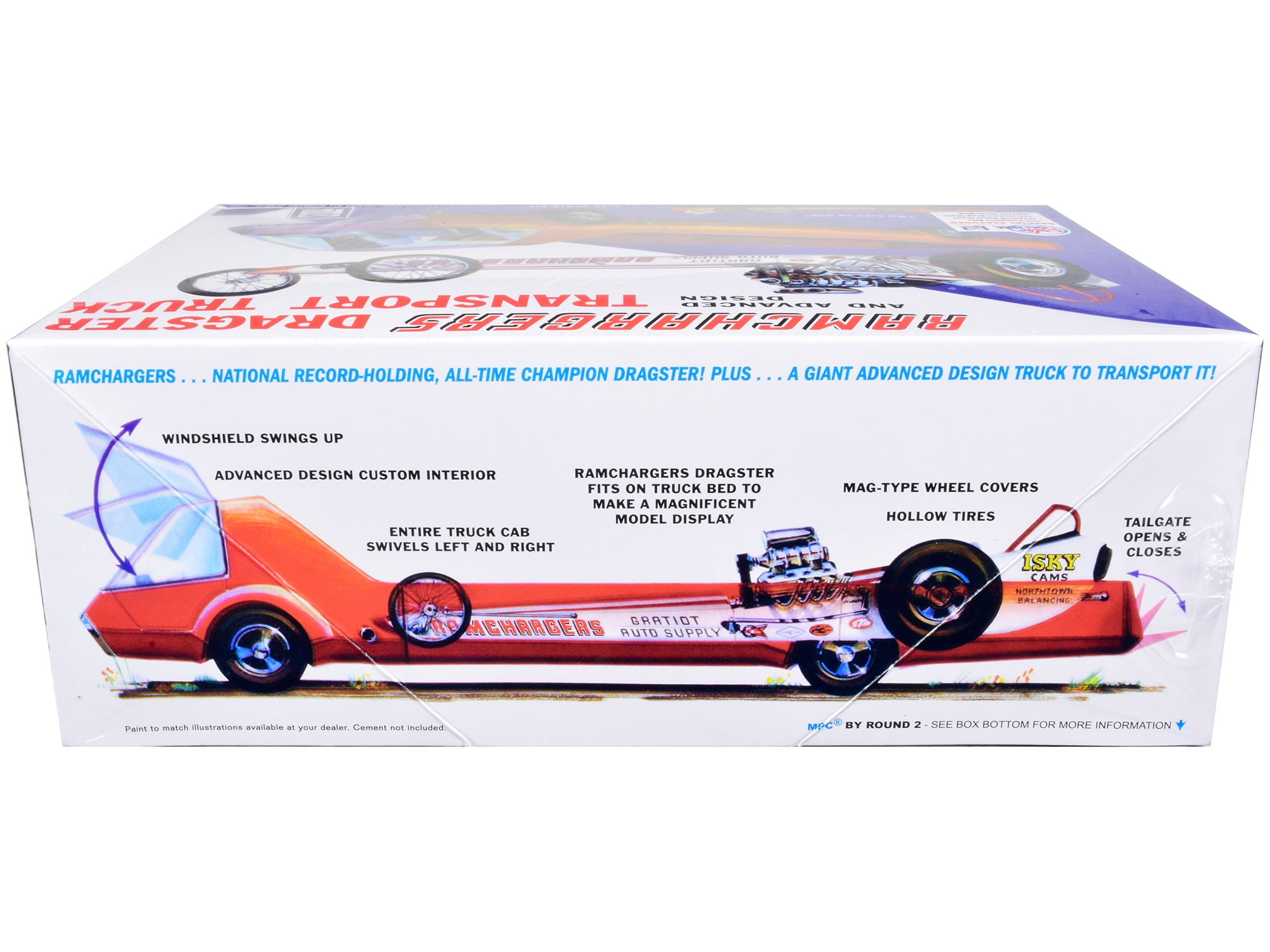 Diecast Skill 2 Model Kit Ramchargers Dragster and Advanced Design ...