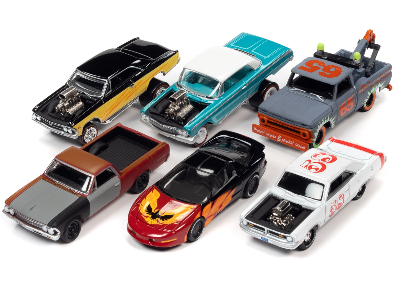 "Street Freaks" 2021 Set A of 6 Cars Release 4 1/64 Diecast Model Cars ...