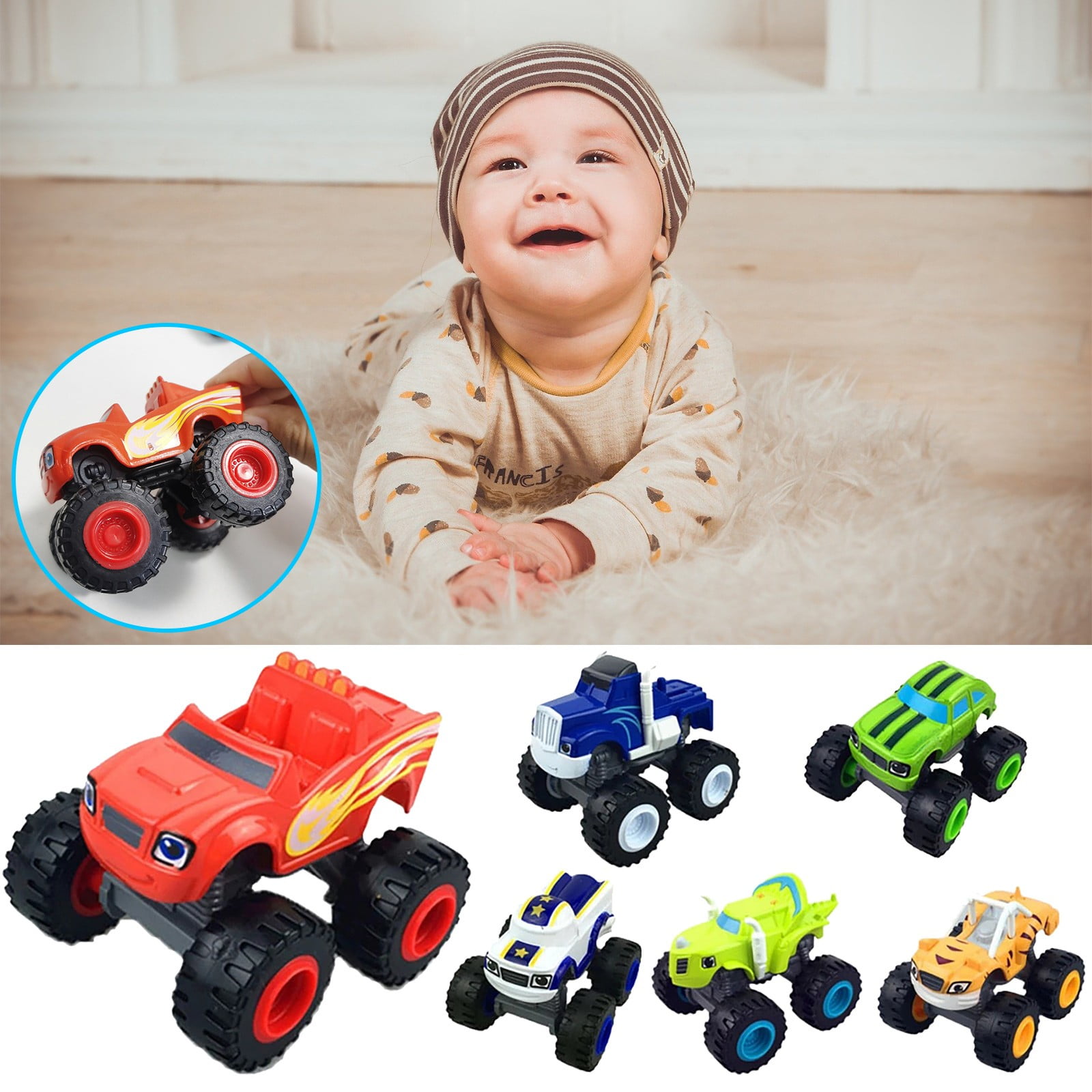 Diecast Toys, Racers Push-Along Metal VehiclesTruck Toys Machines Car ...