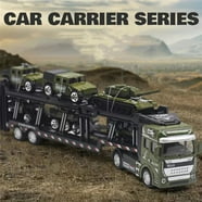 Joyfy 25 in 1 Die-cast Fire Truck Big Toys, Car Transporter Storage ...