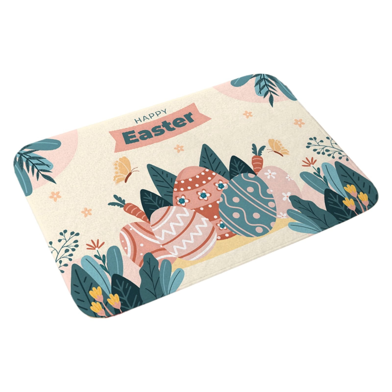 💥 Dieely Clearance Sale! Bathroom Rugs Home Decor Easter Bunny Elegant ...
