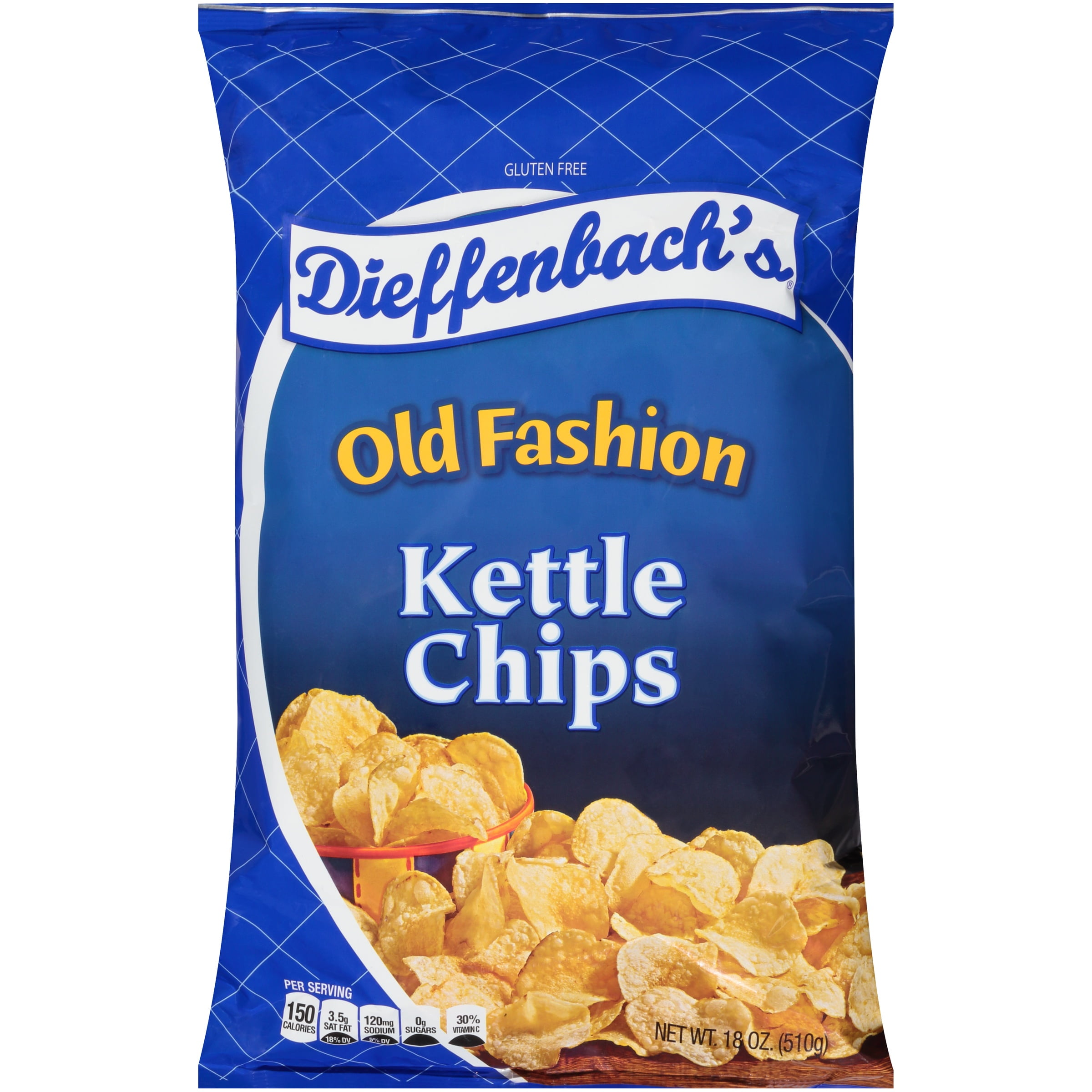 Dieffenbach's Old Fashion Kettle Chips, 18 Oz. - Walmart.com