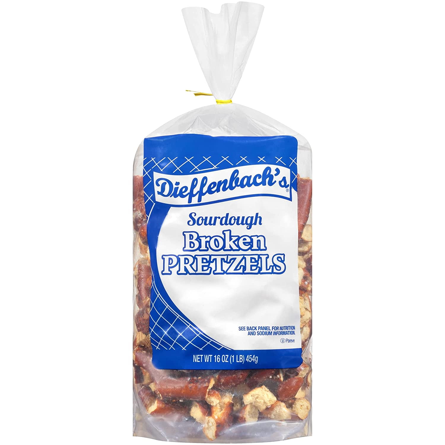 Dieffenbach's Sourdough Broken Pretzels, Crunchy Snack, 3-Pack, 16 oz ...