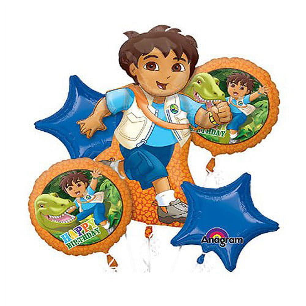 Diego Character Authentic Licensed Theme Foil Balloon Bouquet - Walmart.com